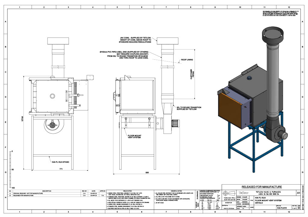 K4AFL Small Kiln // Tetlow Kilns & Furnaces