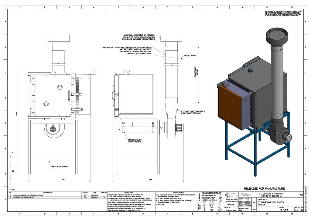 K6FL Small Kiln // Tetlow Kilns & Furnaces